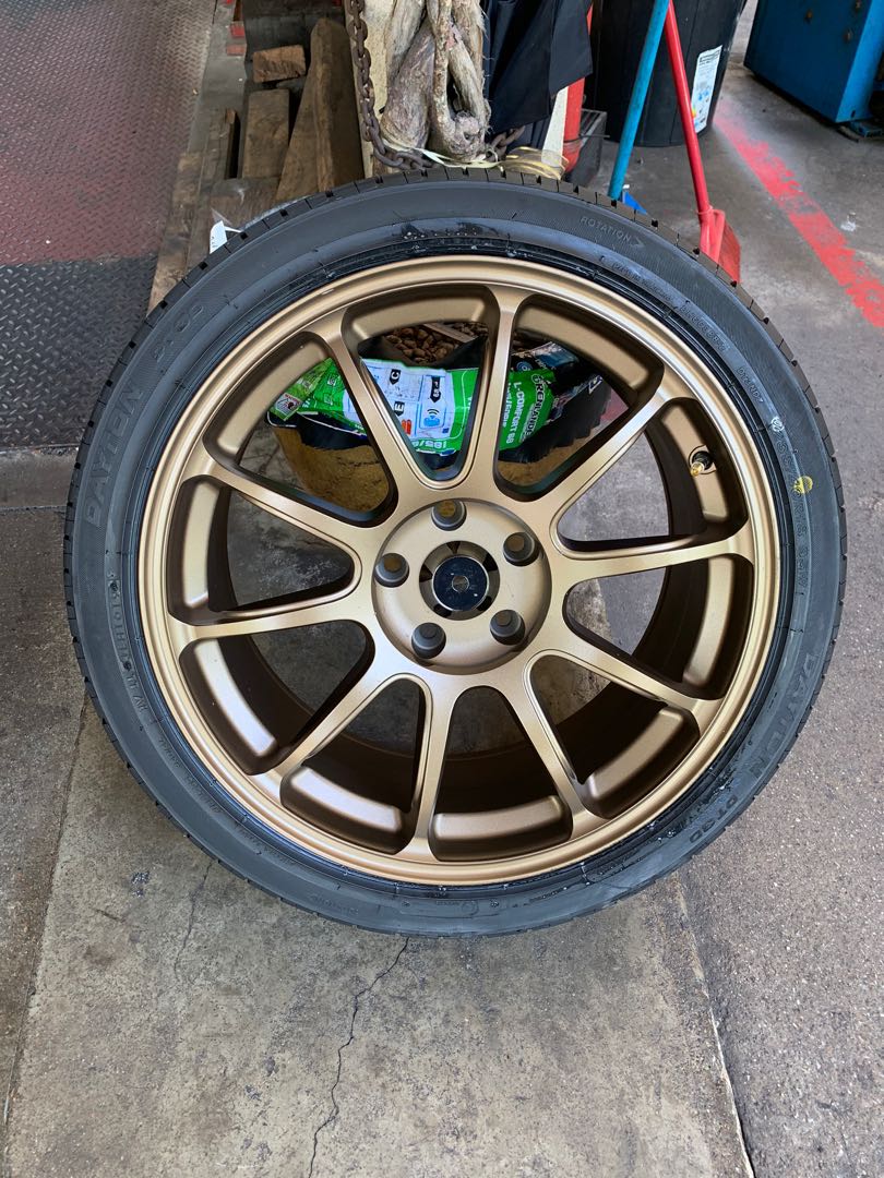 Rays ZE40 Replica, Car Accessories, Tyres & Rims on Carousell