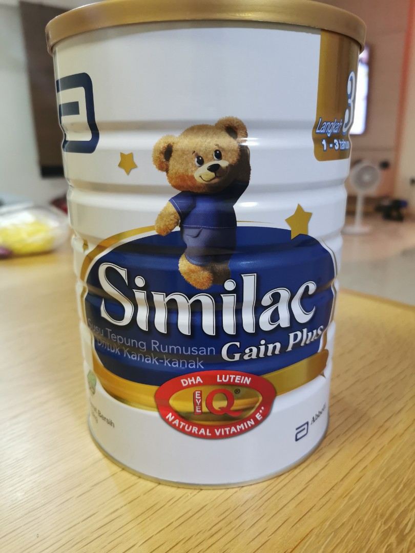 Similac Stage 3 Gain IQ 1.8kg, Babies & Kids, Nursing & Feeding ...