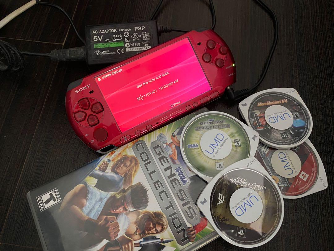 Sony PSP Red Limited Edition, Video Gaming, Video Game Consoles ...