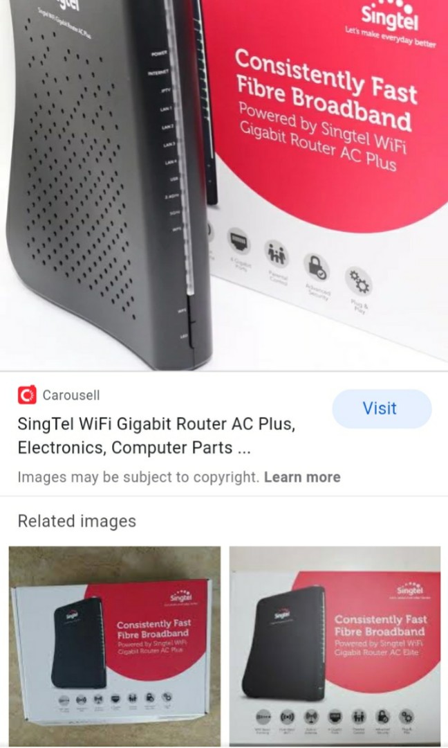 Transfer of Singtel 1gb fibre wifi, Computers & Tech, Parts ...