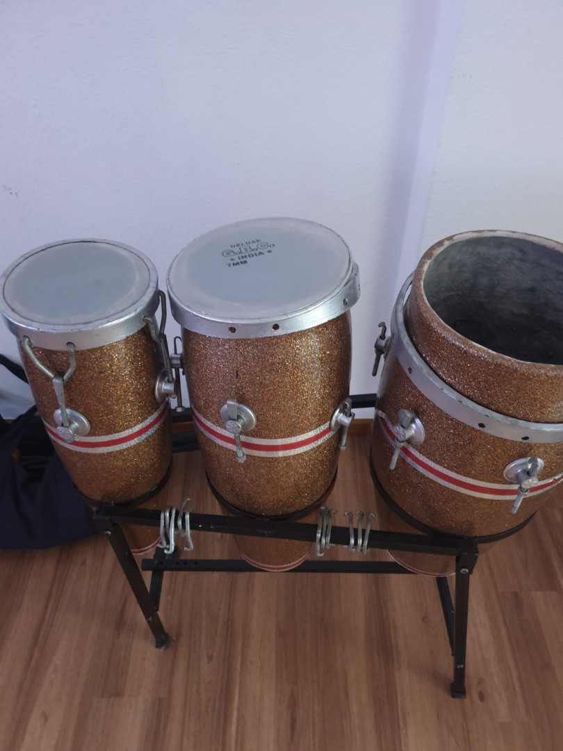 Triple conga, Hobbies & Toys, Music & Media, Musical Instruments on ...