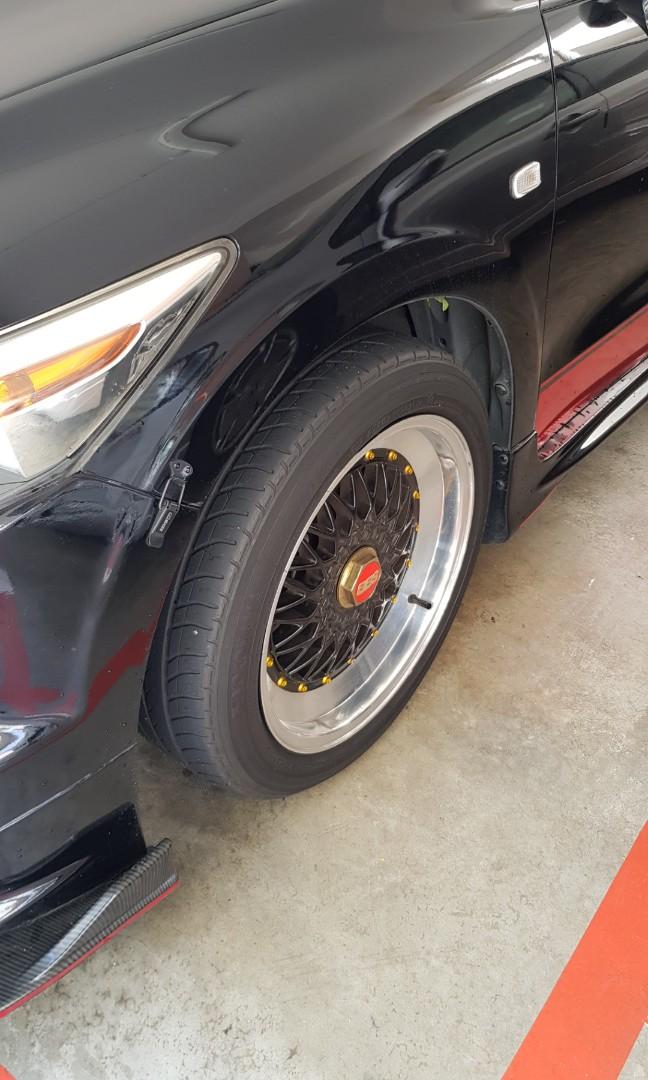 17" BBS deep dish rims n yokohama tyres for Honda Stream., Car ...