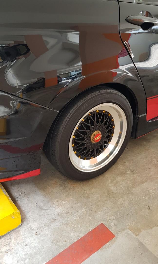 17" BBS deep dish rims n yokohama tyres for Honda Stream., Car ...