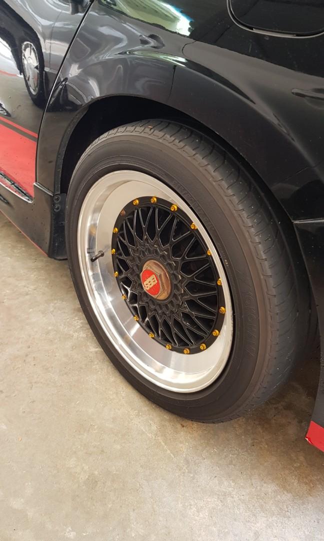 17" BBS deep dish rims n yokohama tyres for Honda Stream., Car ...