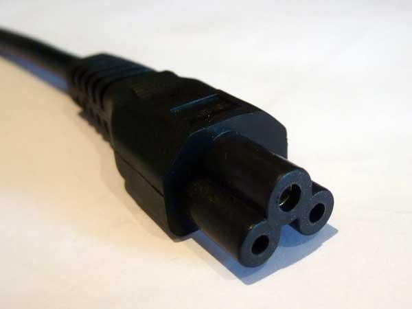 🔌【[IEC C5】3-Pin UK Plug [Clover Leaf/Mickey Mouse] Mains Power Cord – SG Safety Mark – 1.0 m, TV ...