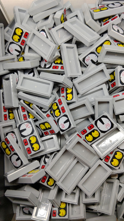 (結業清貨) 全新 Lego parts 散件 零件 moc 殺肉 樂高 1 x 2 flat tile 1x2 no.101 50290 ...