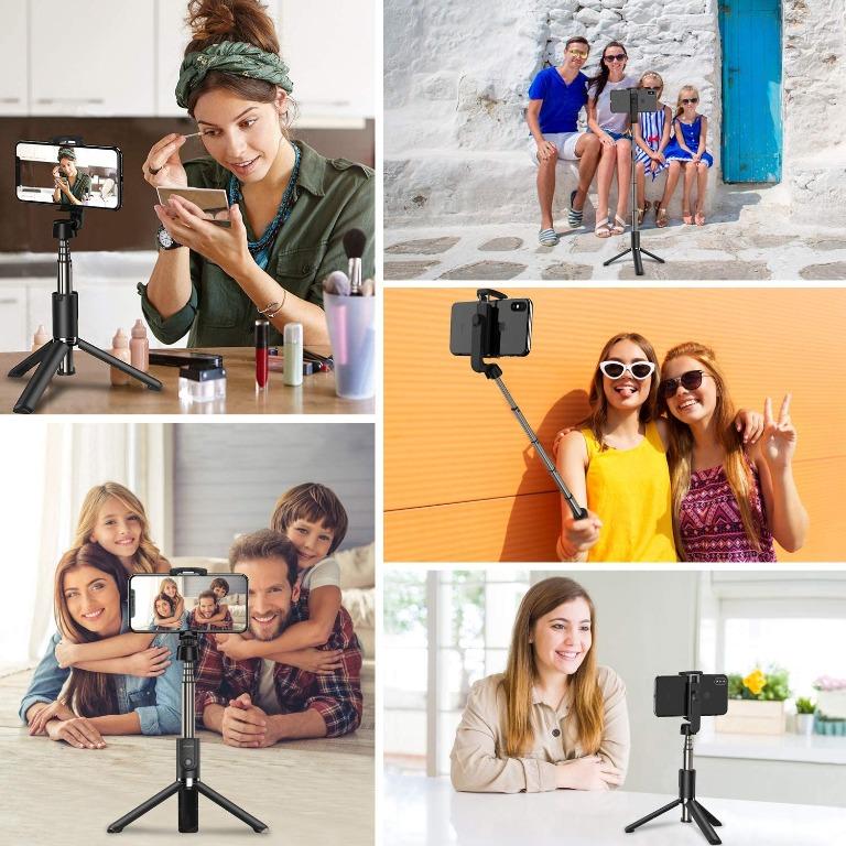 Atumtek Bluetooth Selfie Stick Tripod 360° Rotation Mini Extendable