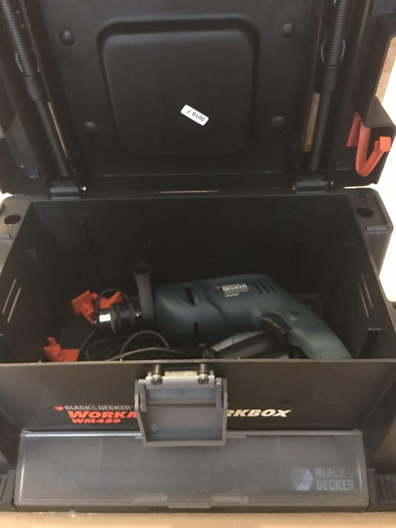 Drill Black & decker (workmate workbox wm450), Everything Else on Carousell