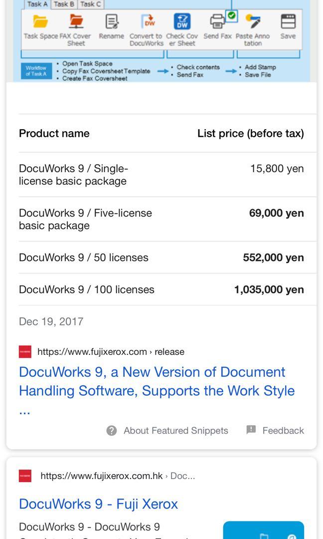 BRAND NEW Fuji Xerox DocuWorks 9 (for Windows), Computers & Tech ...