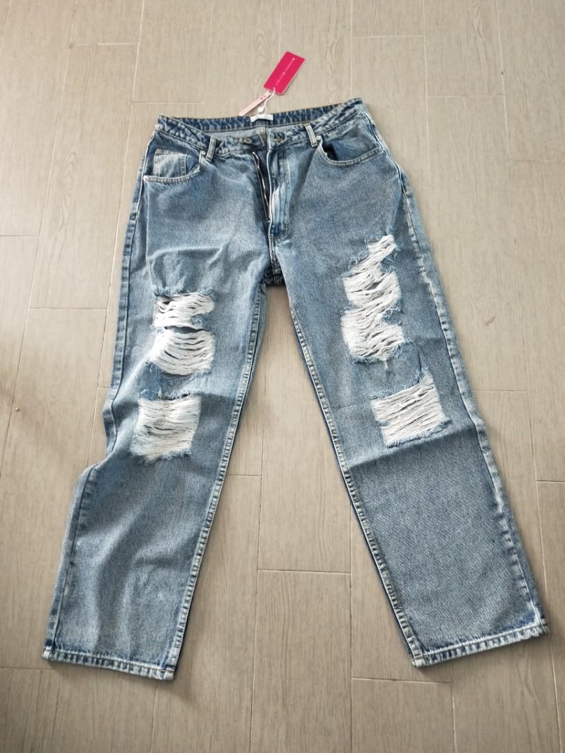 Brand New Ripped Jeans From Aussie Brand, Women's Fashion, Bottoms ...