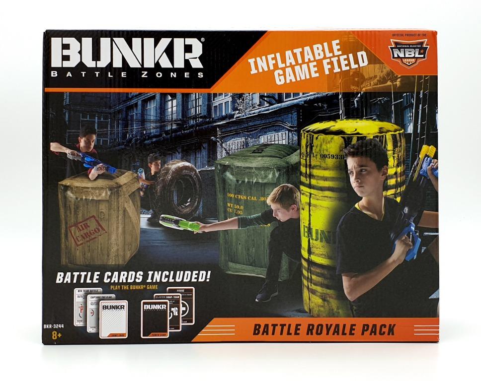 BUNKR Inflatable Battlezone Battle Royale Set (4 Piece) Nerf, Xshot ...