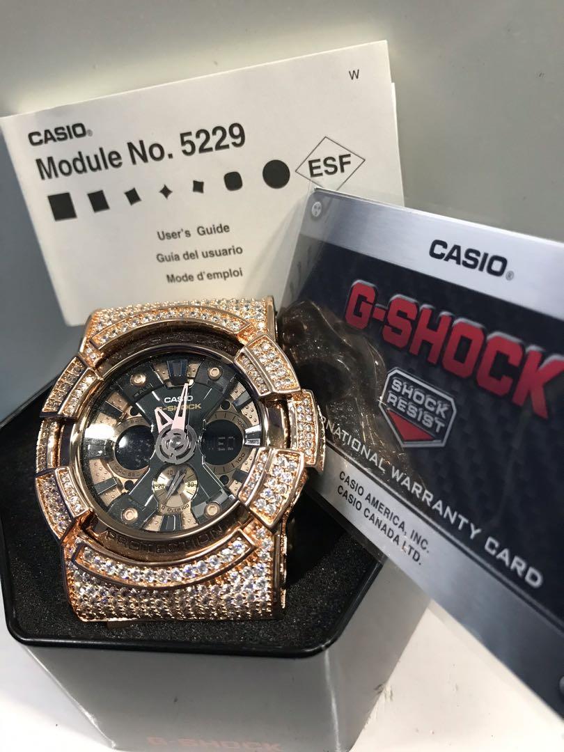 CASIO G-SHOCK BLING BEZEL DIGITAL GA-200GD-9B, Mobile Phones & Gadgets ...