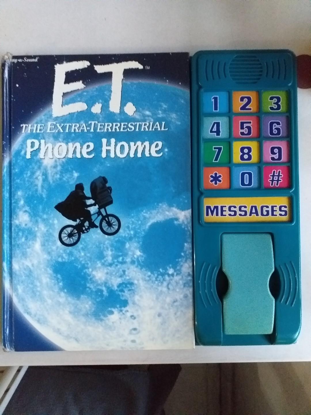 E.T. The Extra Terrestrial Phone Home Play A Sound book, Hobbies & Toys ...