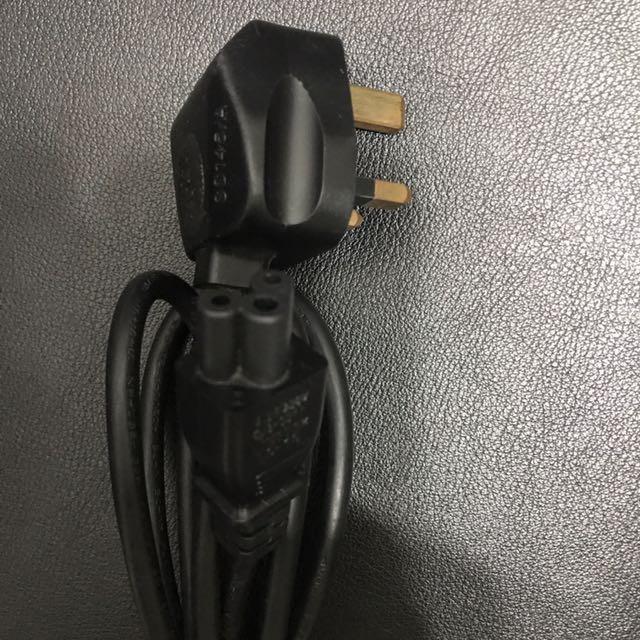🔌【[IEC C5】3-Pin UK Plug [Clover Leaf/Mickey Mouse] Mains Power Cord – SG Safety Mark – 1.0 m, TV ...