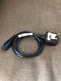🔌【[IEC C5】3-Pin UK Plug [Clover Leaf/Mickey Mouse] Mains Power Cord – SG Safety Mark – 1.0 m, TV ...