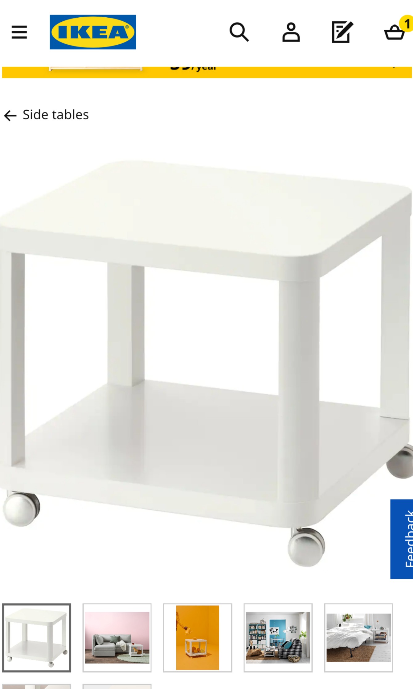IKEA Tingby table, Furniture & Home Living, Furniture, Tables & Sets on ...