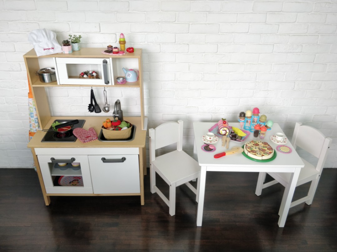 Ikea Toy Kitchen & Table Set Bundle, Babies & Kids, Baby Nursery & Kids ...