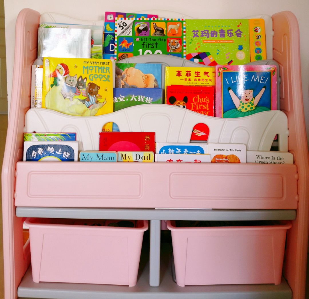 kid children baby display book shelf, Babies & Kids, Baby Nursery ...