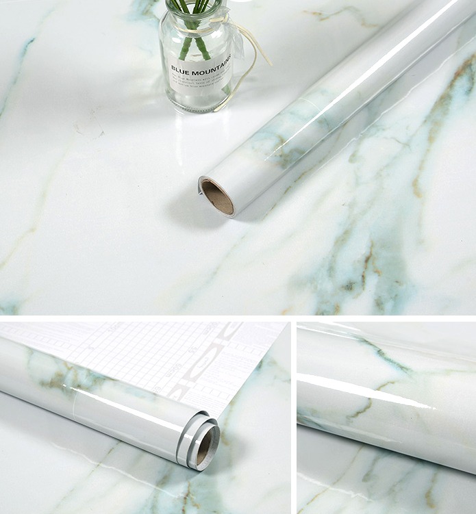Marble Wallpaper Wall Sticker Home Decor Decal DIY, Furniture & Home ...