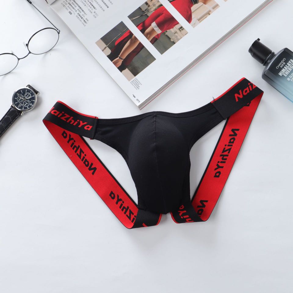 Men open back jockstrap/ g string, Men's Fashion, Bottoms, New ...