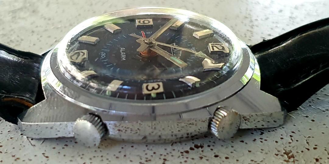 Mentor (1970s) Vintage Manual Wind Alarm Watch, Women's Fashion ...
