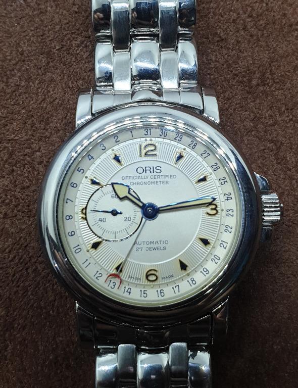 Oris Pointer Date Chronometer 7467B Gold and Steel, Men's Fashion, Watches & Accessories ...