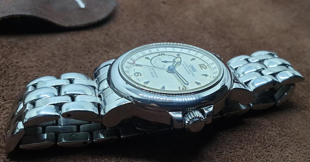 Oris Pointer Date Chronometer 7467B Gold and Steel, Men's Fashion, Watches & Accessories ...