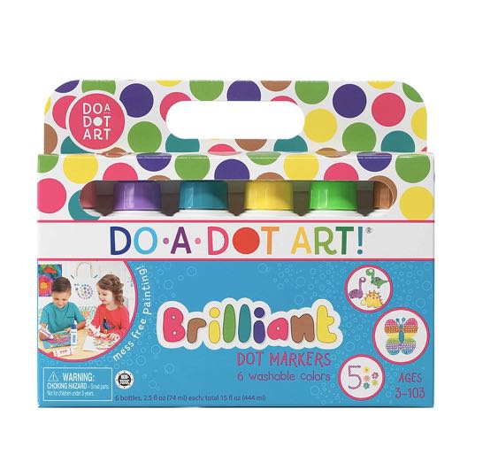 (PO) Do A Dot Art! Markers Brilliant Washable 6 pack, The Original Dot ...