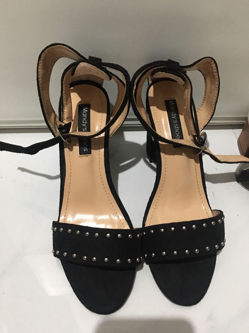 Sepatu Mandy Shoes hitam heel, Fesyen Wanita, Sepatu di Carousell
