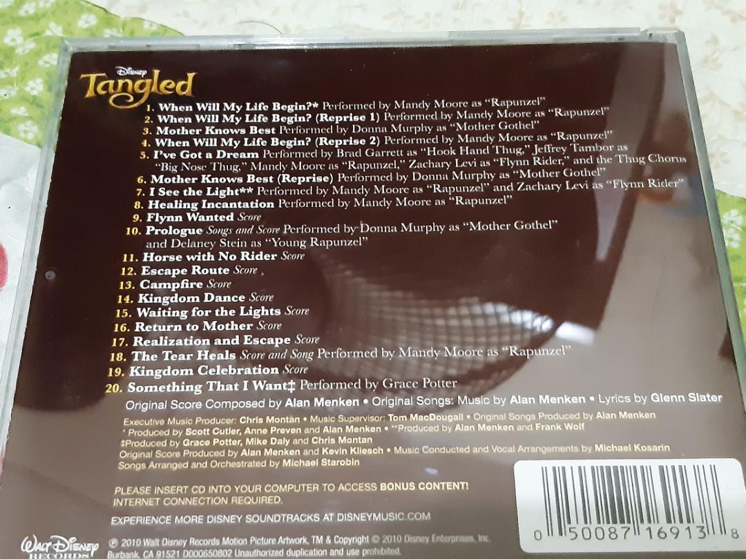 Tangled ost, Hobbies & Toys, Music & Media, CDs & DVDs on Carousell