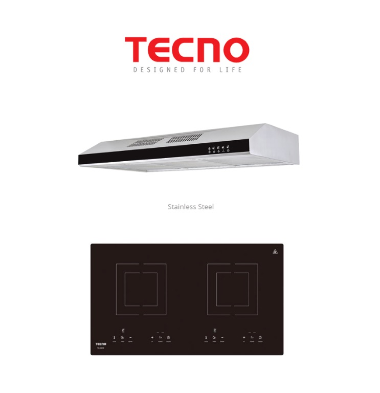 Tecno TCH 901 SS Slim Line Designer Cooker Hood with Maxi-Flow Motor ...