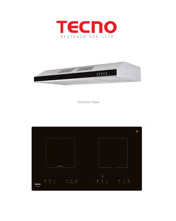 Tecno TCH 901 SS Slim Line Designer Cooker Hood with Maxi-Flow Motor ...