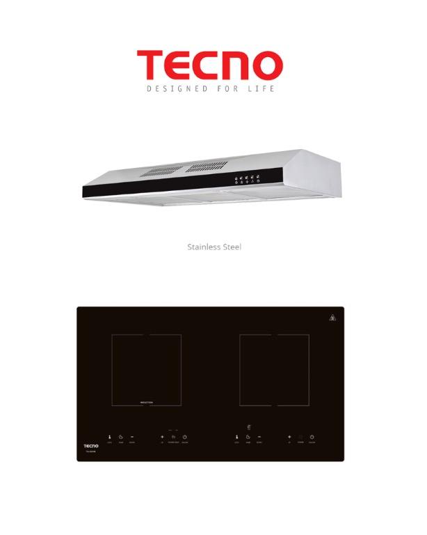 Tecno TCH 901 SS Slim Line Designer Cooker Hood with Maxi-Flow Motor ...