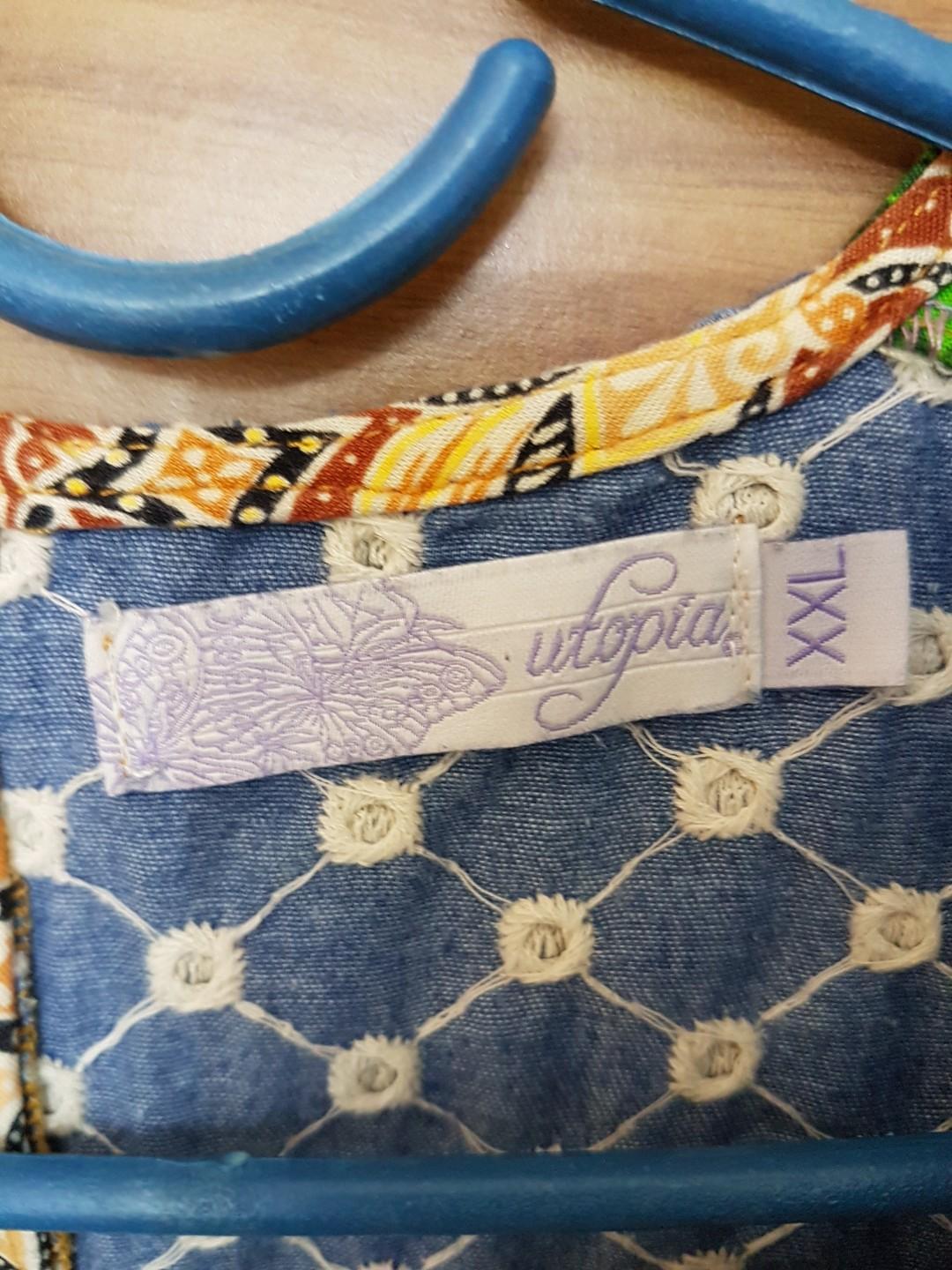 Utopia Modern Batik Dress, Women's Fashion, Muslimah Fashion, Dresses ...