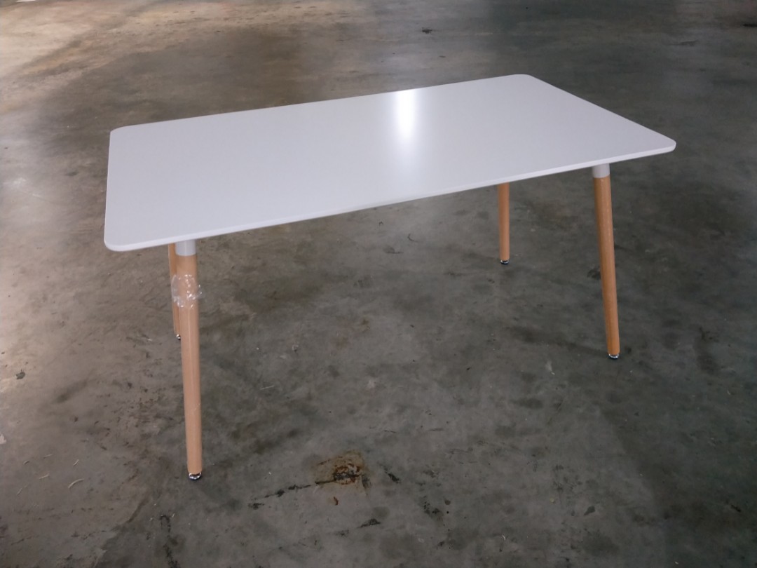 VIENNA Dining Table in WHTE - (M), Furniture & Home Living, Furniture ...