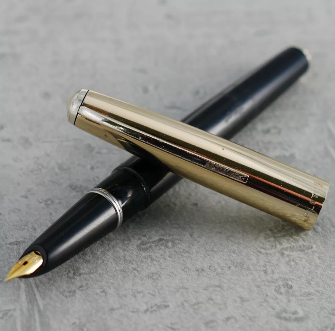 Vintage PILOT 1964 Super 60 14K Gold Soft Fine Nib Fountain Pen [ RARE ...