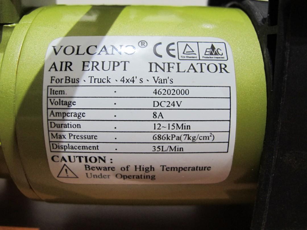 Volcano Air Erupt Inflator Compressor, Furniture & Home Living ...