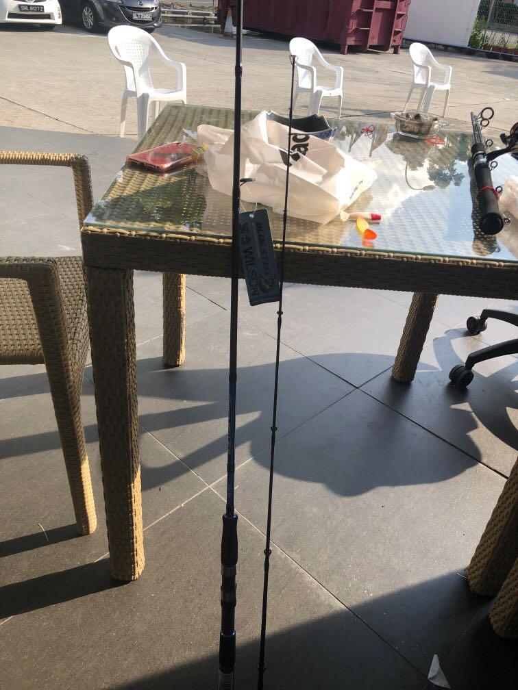Wilson blue steel estuary light fishing rod, Sports Equipment, Fishing ...