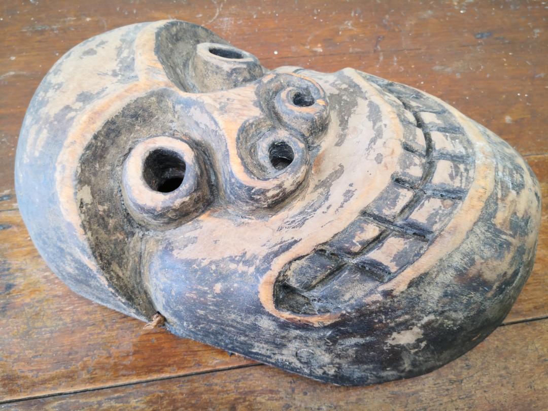 Authentic Dayak Ritual Wooden Mask from Sarawak; Age Undetermined ...