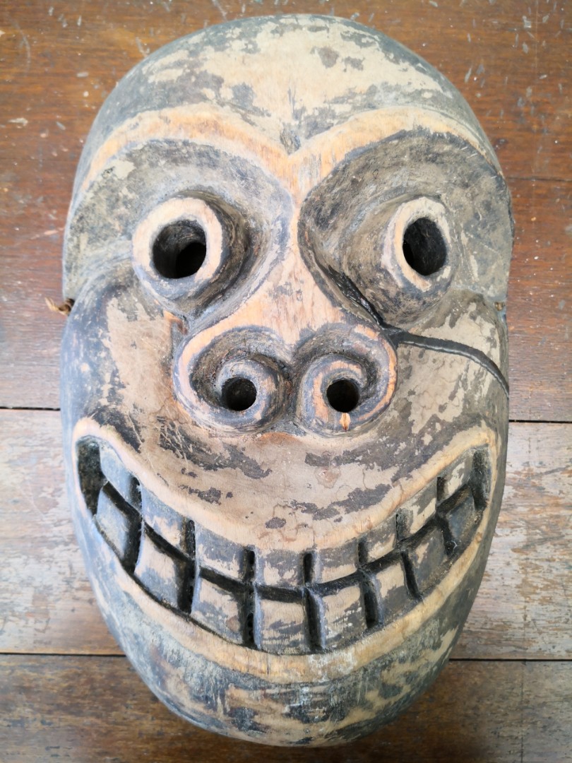 Authentic Dayak Ritual Wooden Mask from Sarawak; Age Undetermined ...