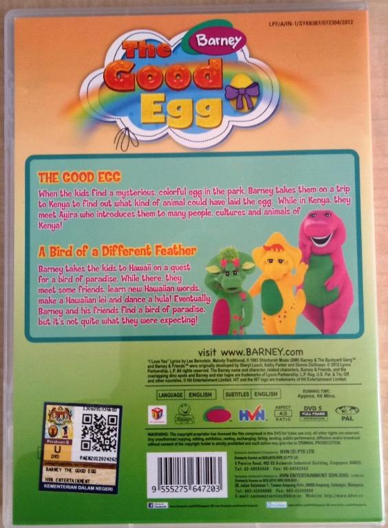 Barney The Good Egg DVD, Hobbies & Toys, Music & Media, CDs & DVDs on ...