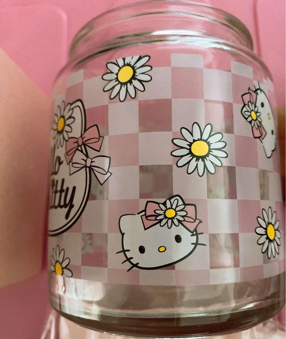 BNIB original hello kitty glass canister, Furniture & Home Living ...