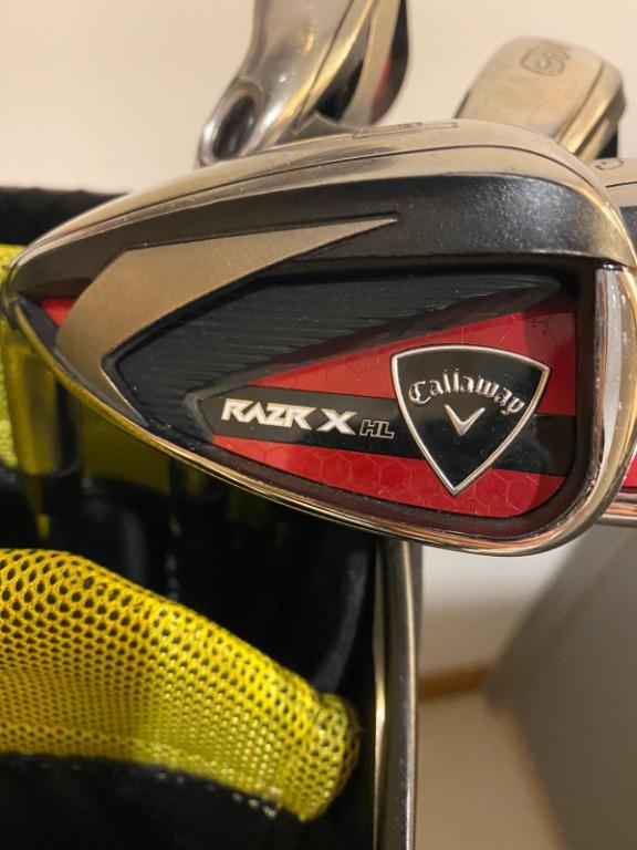 CALLAWAY RAZR X HL IRONS, RAZR DRIVER + 5 WOOD ( LEFT HAND ), Sports ...