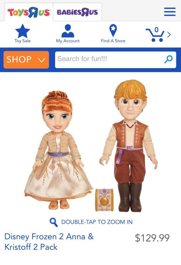 Disney Frozen 2 doll Anna & Kristoff Proposal Set with ring + ring box ...