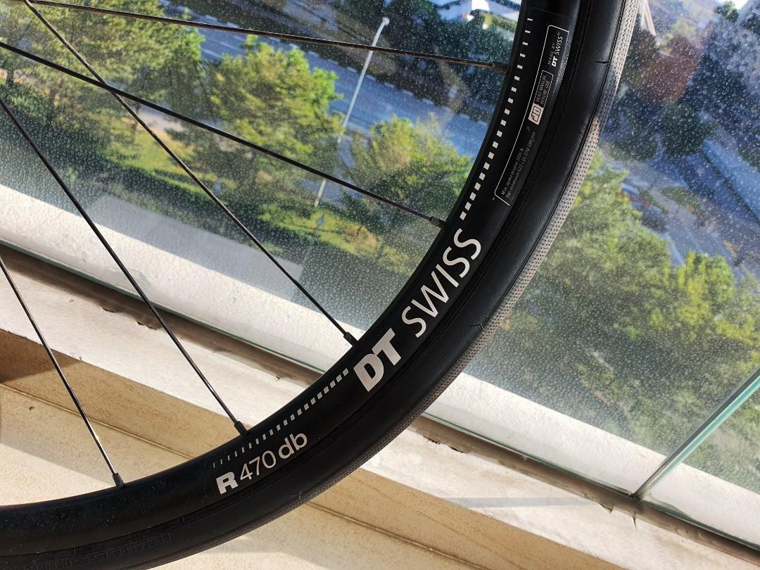 DT Swiss R470 db Aluminum 700c Wheelset with Turbo Pro tyres, Sports ...