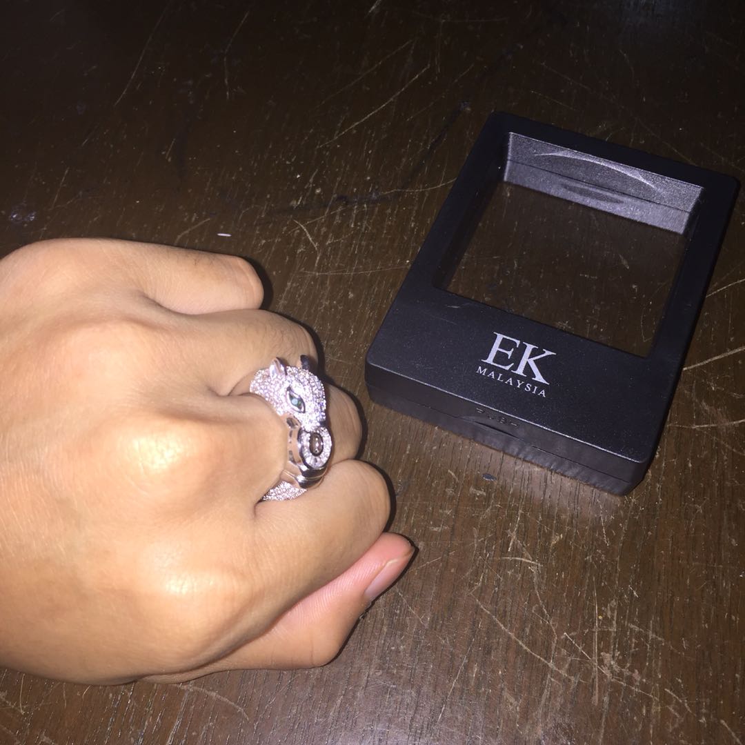 Ek Panther Rings, Men's Fashion, Watches & Accessories, Cuff Links on ...