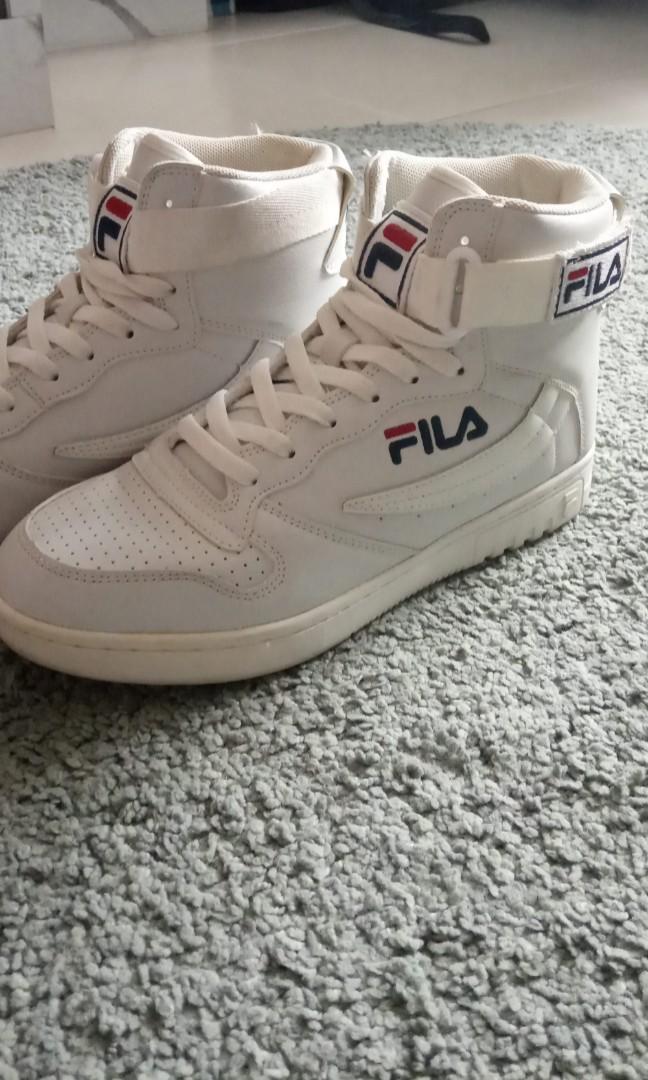 Fila High Cut, Women's Fashion, Footwear, Sneakers on Carousell