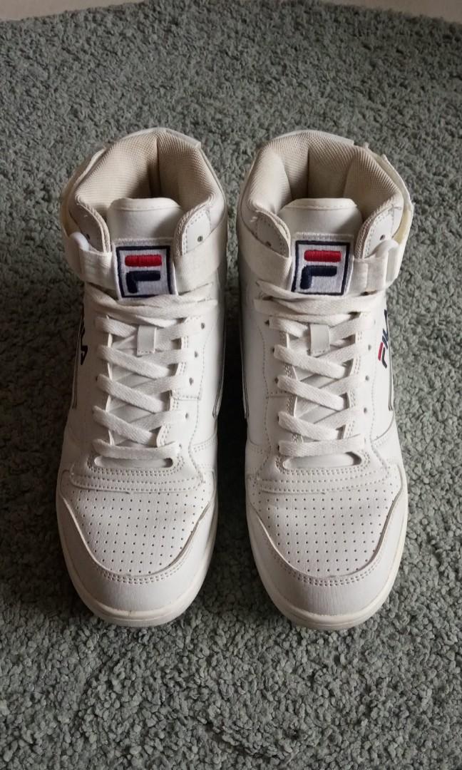 Fila High Cut, Women's Fashion, Footwear, Sneakers on Carousell