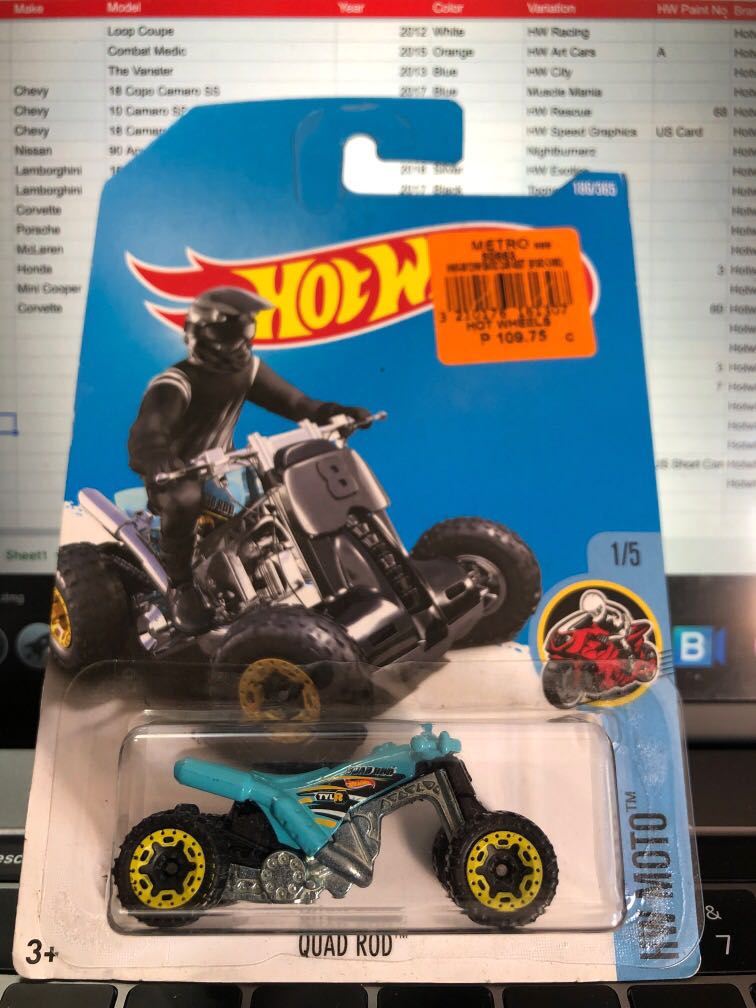 Hot Wheels Quad Rod HW Moto, Hobbies & Toys, Toys & Games on Carousell