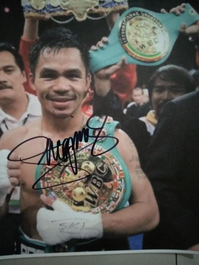 Manny Pacquiao photo 8x10 authentic signature, Hobbies & Toys ...